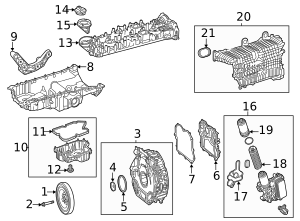 256-050-15-01 - Engine Valve Cover 2023-2024 Mercedes-Benz S 580e ...