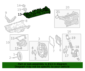 256-050-15-01 - Engine Valve Cover 2023-2024 Mercedes-Benz S 580e ...