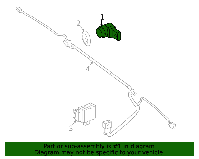 000-905-55-04-9999 - Park Sensor 2016-2024 Mercedes-Benz | Mercedes ...