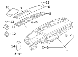 2019-2023 Audi Grille Cover 4K1-819-636-A-AY2 | Audi USA Parts