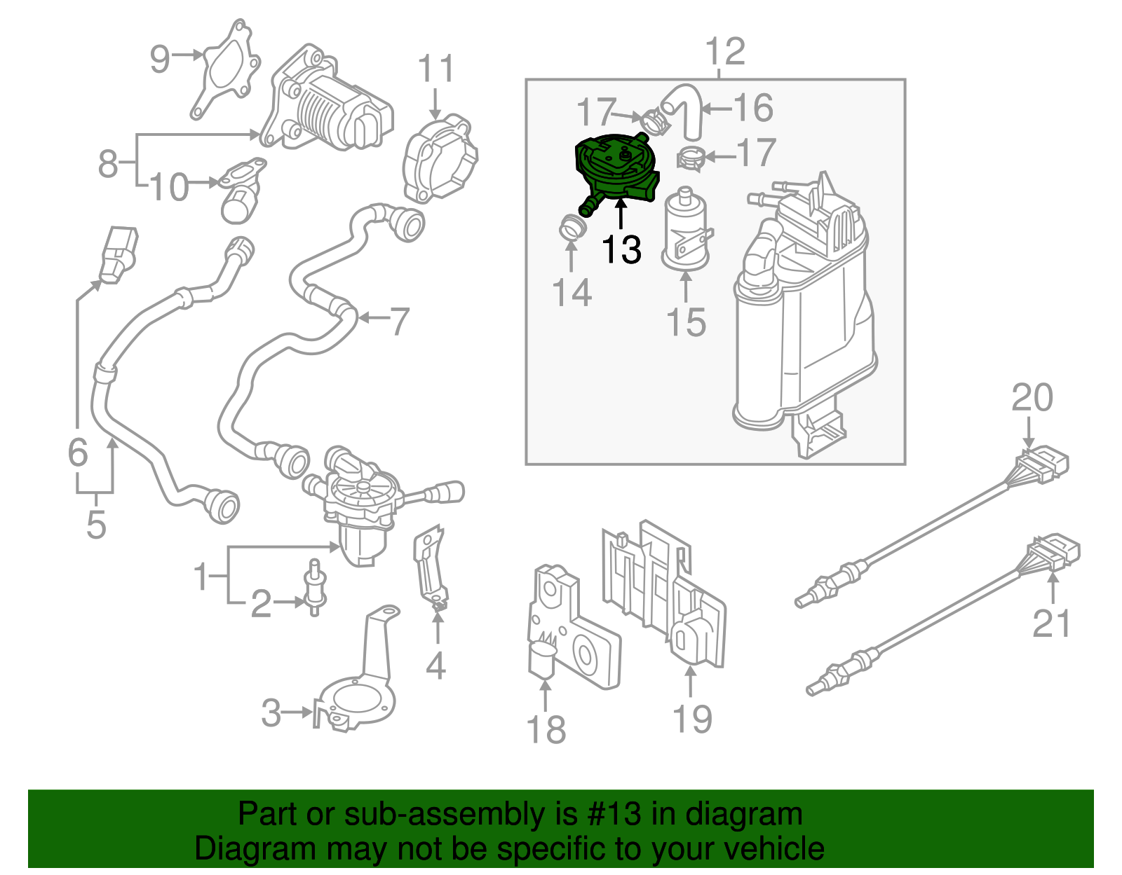 5Q0-906-253-D - Pressure Valve 2015-2021 Volkswagen | Euro Parts 4 Less