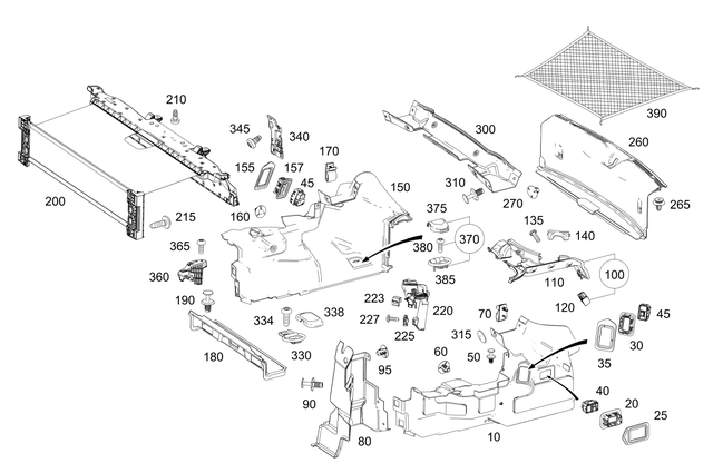 238-690-08-02 - Trim, Load Compartment 2018-2023 Mercedes-Benz ...