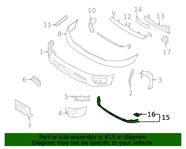 96015-EZ40A - Spoiler - 2017-2024 Nissan TITAN | Nissan OEM Parts Direct