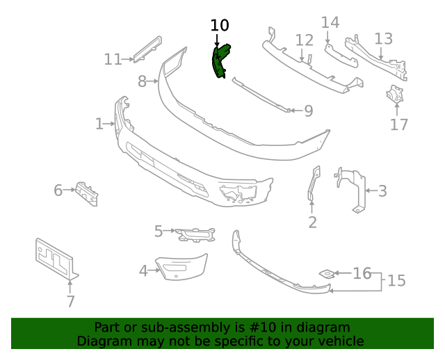 2020-2024 Nissan TITAN Inner Bracket 62220-9FV0A | Nissan Parts Plus