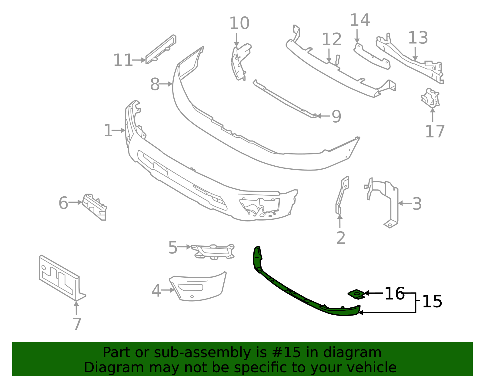 96015-EZ40A - Spoiler - 2017-2024 Nissan TITAN | Nissan OEM Parts Direct