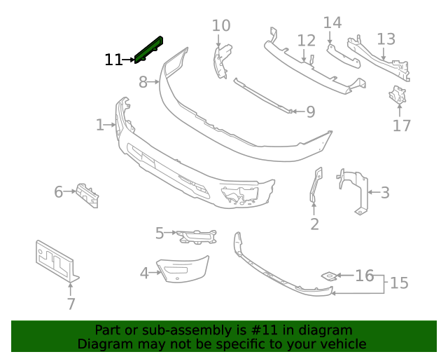 2017-2024 Nissan TITAN Outer Bracket 62224-EZ40A | Melloy Nissan Parts