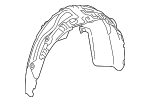 253-690-05-30 - Wheelhouse Liner 2016-2023 Mercedes-Benz | Mercedes ...