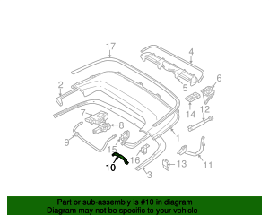51178233303 - 2000-2006 BMW Top Cover (51-17-8-233-303) | BMW of South ...