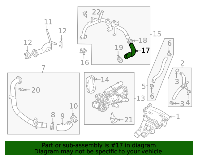 2020-2021 GM Heater Inlet Hose 42747420 | GMPartsDirect.com