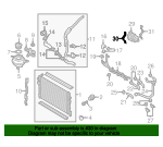 5Q0-121-093-BH - Auxiliary Pump Front Bracket 2016-2018 Audi A3 ...