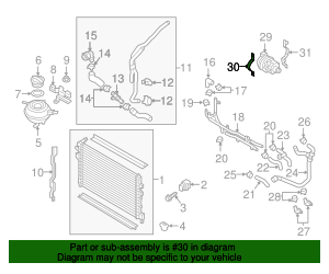 5Q0-121-093-BH - Auxiliary Pump Front Bracket 2016-2018 Audi A3 ...