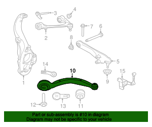 2017-2024 Jaguar F-Pace Ft Lower Control Arm T4A29804 | OEM Parts Online