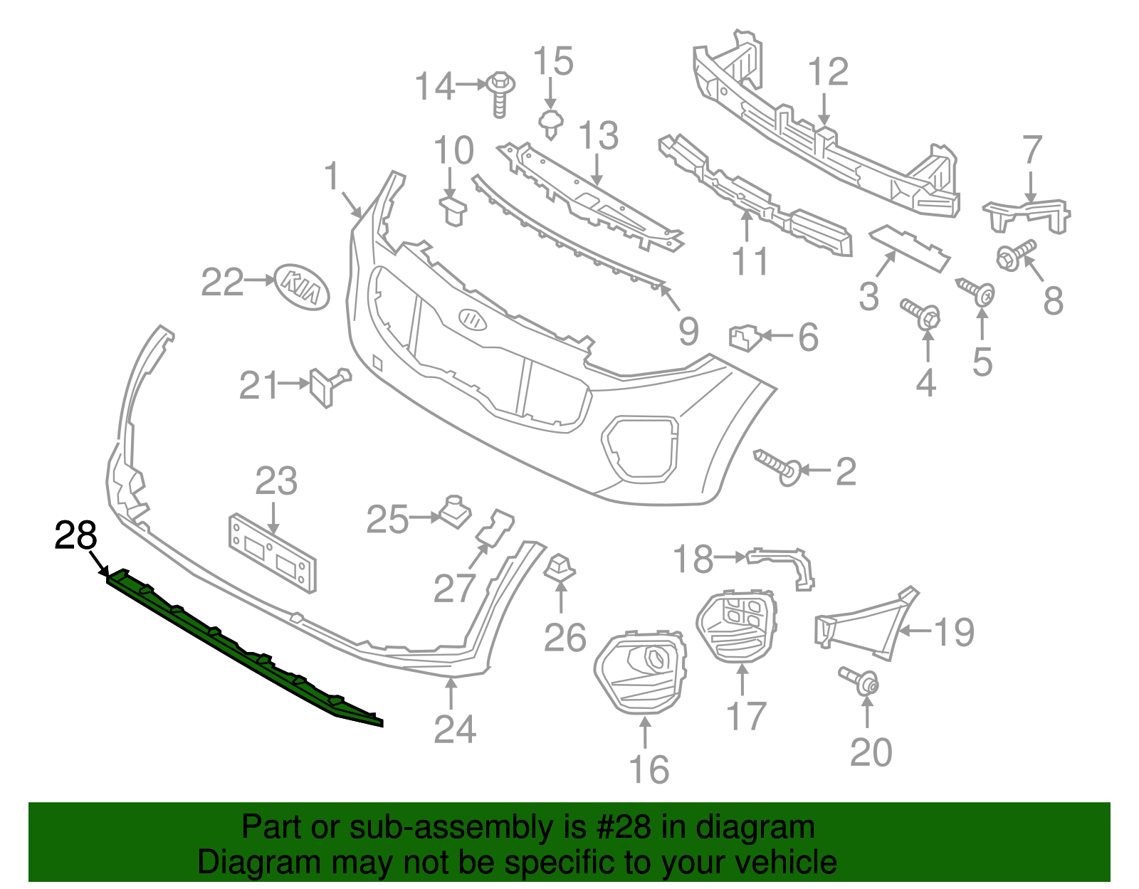 86565-D9020 - 2017-2019 Kia Sportage - Skid Plate | World Kia Parts