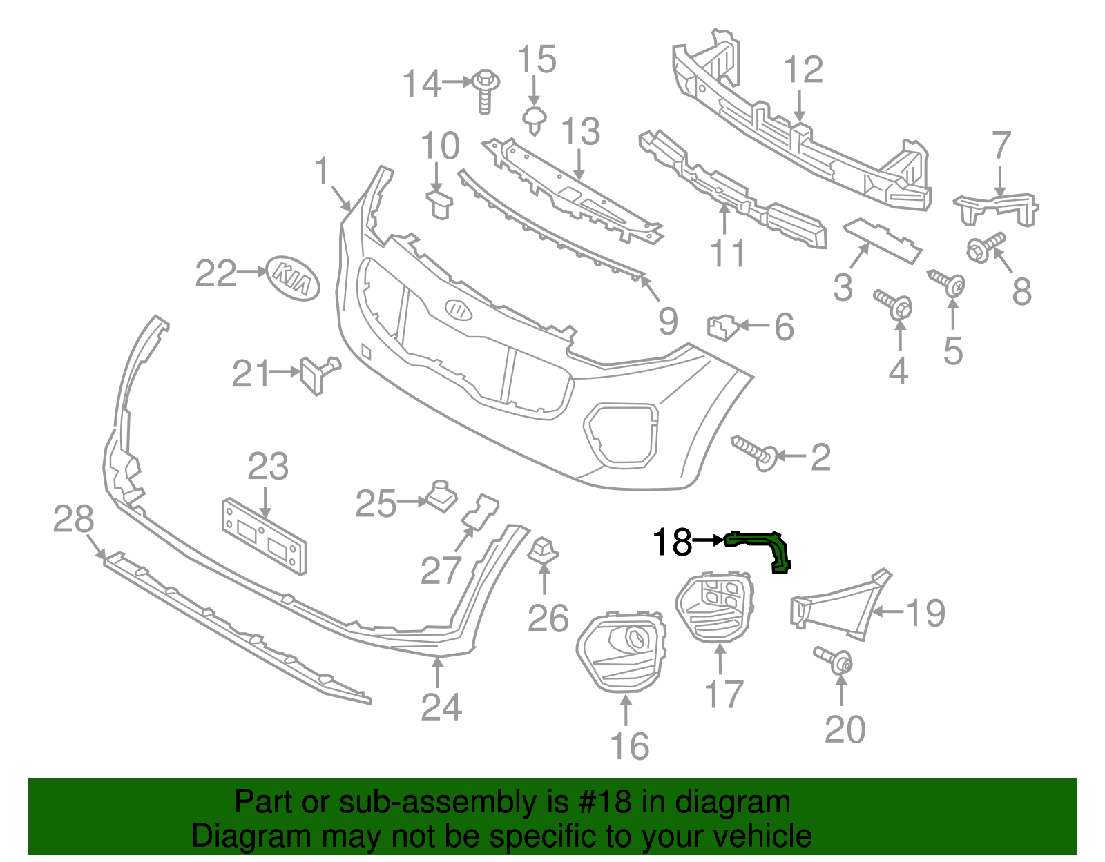 86543-D9700 - Bracket 2017-2019 Kia Sportage | Kia.Parts