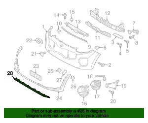 86565-D9020 - Skid Plate 2017-2019 Kia Sportage | Kia.Parts Store