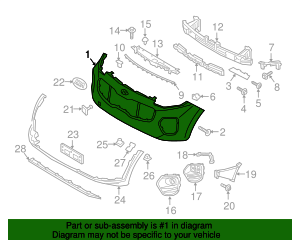 2017-2019 Kia Sportage Bumper Cover 86510-D9700 | TascaParts.com