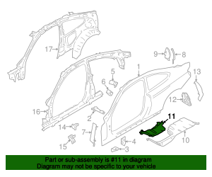 2014-2020 BMW Moulded part f column B, interior left 41-21-7-272-297 ...