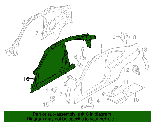 Genuine BMW 41-00-7-427-486 | Inner Panel Assembly | FREE Shipping on ...