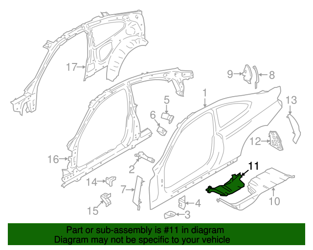 41217272297 - 2014-2020 BMW Baffle Plate (41-21-7-272-297) | BMW of ...