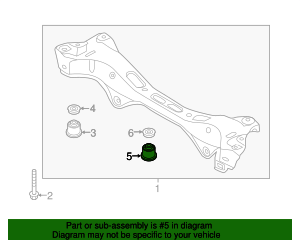 2012-2016 Kia Suspension Cross-Member Rear Bushing 55456-3V000 | QuirkParts