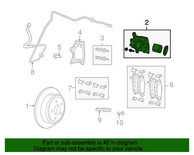 68003778AA - Caliper - 2007-2018 Mopar | Mopar Parts Canada