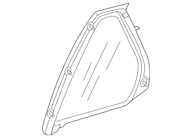 212-730-41-00-65 - Vent Window Assembly 2011-2016 Mercedes-Benz ...