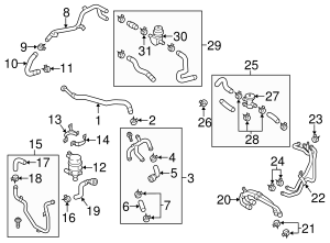 7P0-121-079-M - Auxiliary Pump Bracket 2011-2015 Volkswagen Touareg ...