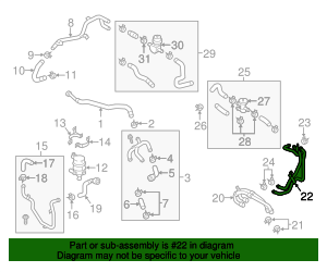 2011-2015 Volkswagen Touareg Inlet Pipe 7P0-121-065-AJ | VW Direct Auto ...