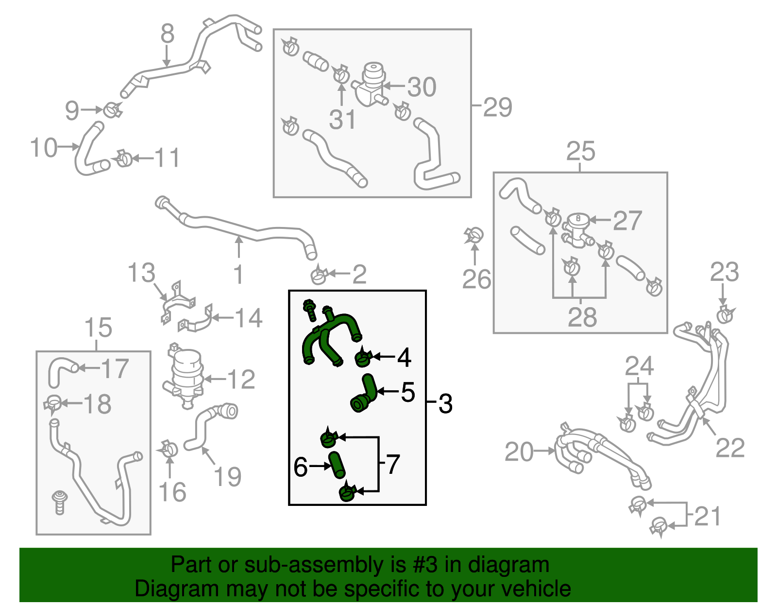 2011-2015 Volkswagen Touareg Water Manifold 7P0-121-070-F | Wolfsburg ...