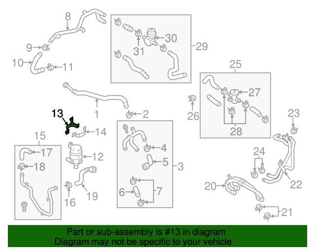 7P0-121-079-M - Auxiliary Pump Bracket 2011-2015 Volkswagen Touareg ...