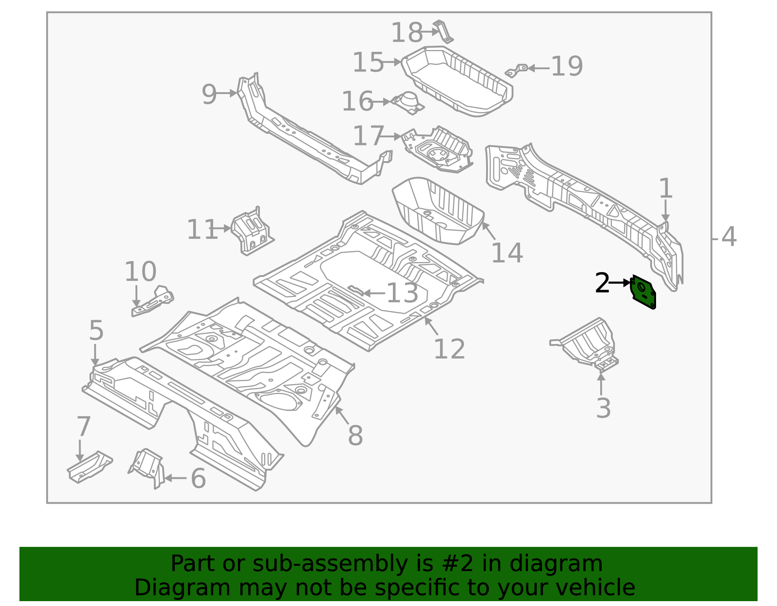 65718-AR000 - Bracket Rear Bumper Mtg Left-hand 2022-2025 Genesis GV70 ...