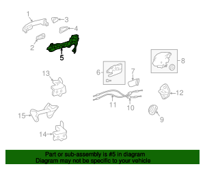 69203-42070 - Handle Base 2013-2018 Toyota RAV4 | Group 1 Auto Parts
