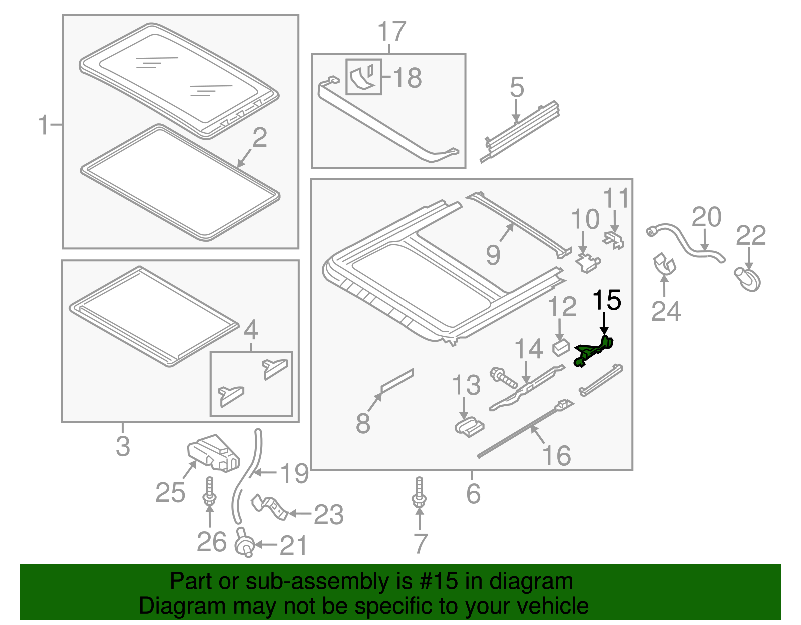 2005-2022 Volkswagen Sunroof Cable Guide 5M0-877-482-A | Wolfsburg ...