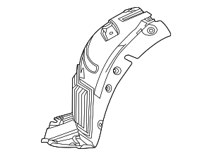 190-698-05-00 - Ft Fender Liner 2016-2017 Mercedes-Benz | Mercedes-Benz ...
