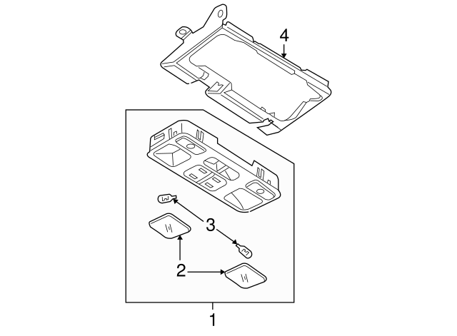 2004-2009 Mazda Overhead Console GJ6R-69-970B-77 | QuirkParts