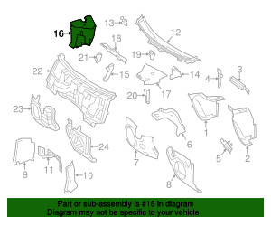 2013-2020 Mercedes-Benz Cowl Plenum Panel 231-831-00-05 ...