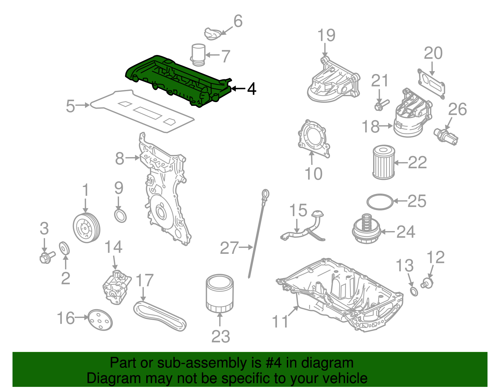 9E5Z-6582-G - Valve Cover 2009-2012 Ford | Ford OEM Parts Direct
