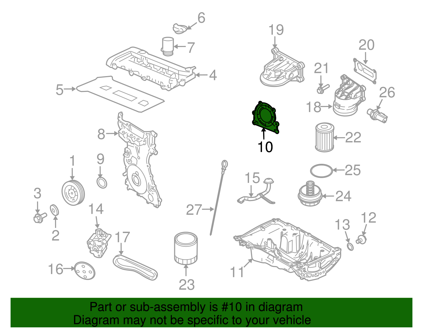 2001-2025 Ford Rear Main Seal Retainer 1S7Z-6A321-B | Retail ...