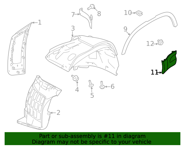 Genuine Lower Molding for 2021-2023 Land Rover | Land Rover Part ...