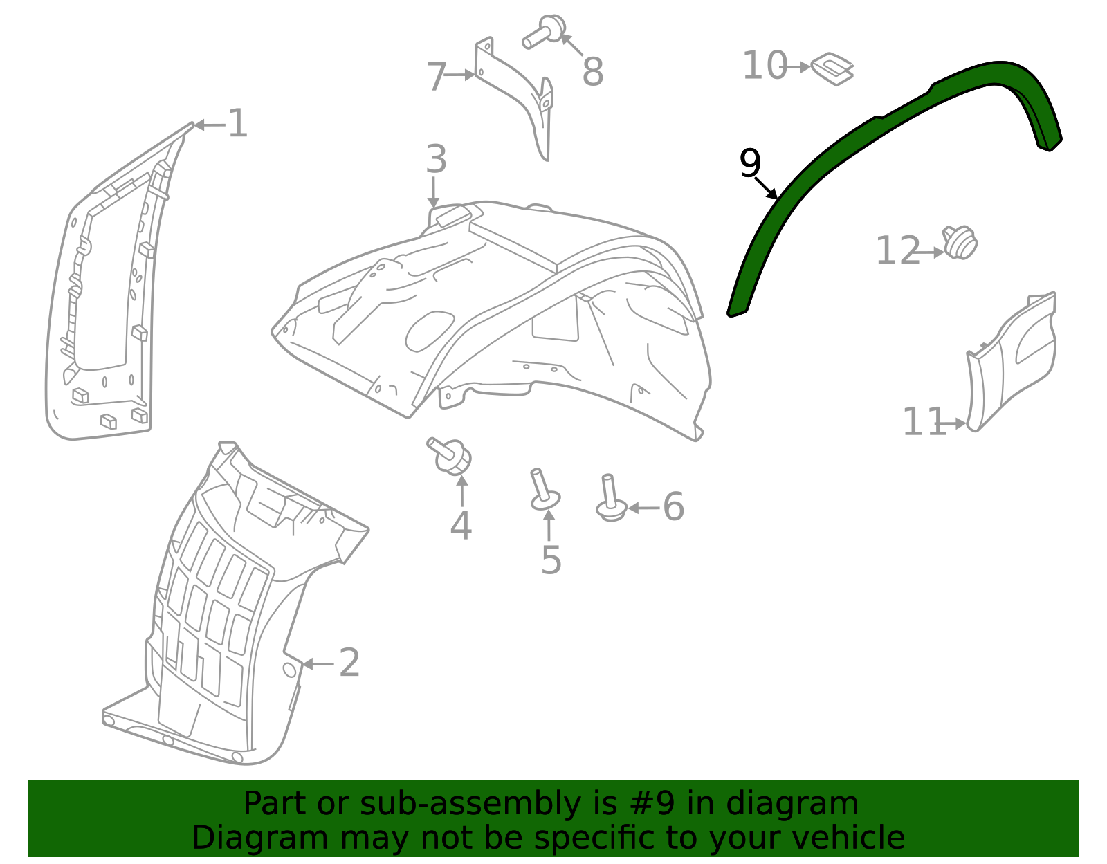 Genuine OEM Wheel Opening Molding Part# LR183044 Fits 2020-2023 Land ...