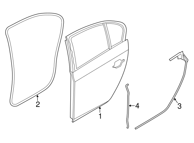 Genuine BMW 51-76-7-226-397 | Surround Weather-Strip | FREE Shipping on ...