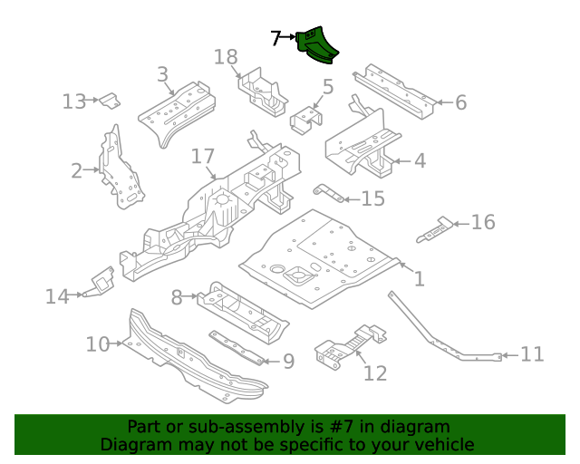 Genuine OEM Frame Stiffener Part# LR129118 Fits 2020-2023 Land Rover ...