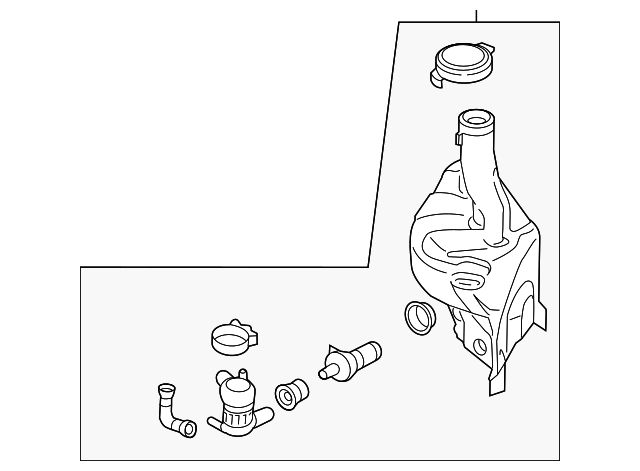 Genuine OEM Ford Part - Washer Reservoir KB3Z-17618-A | Genuine OEM ...