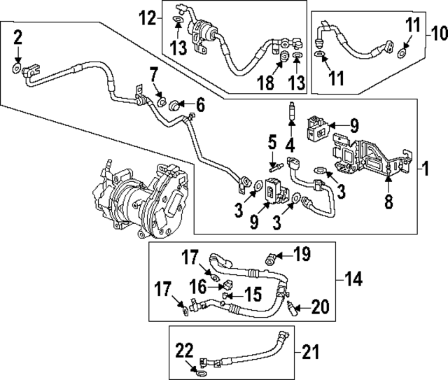 2022-2024 GM A/C Refrigerant Line O-Ring 84746980 | TascaParts.com