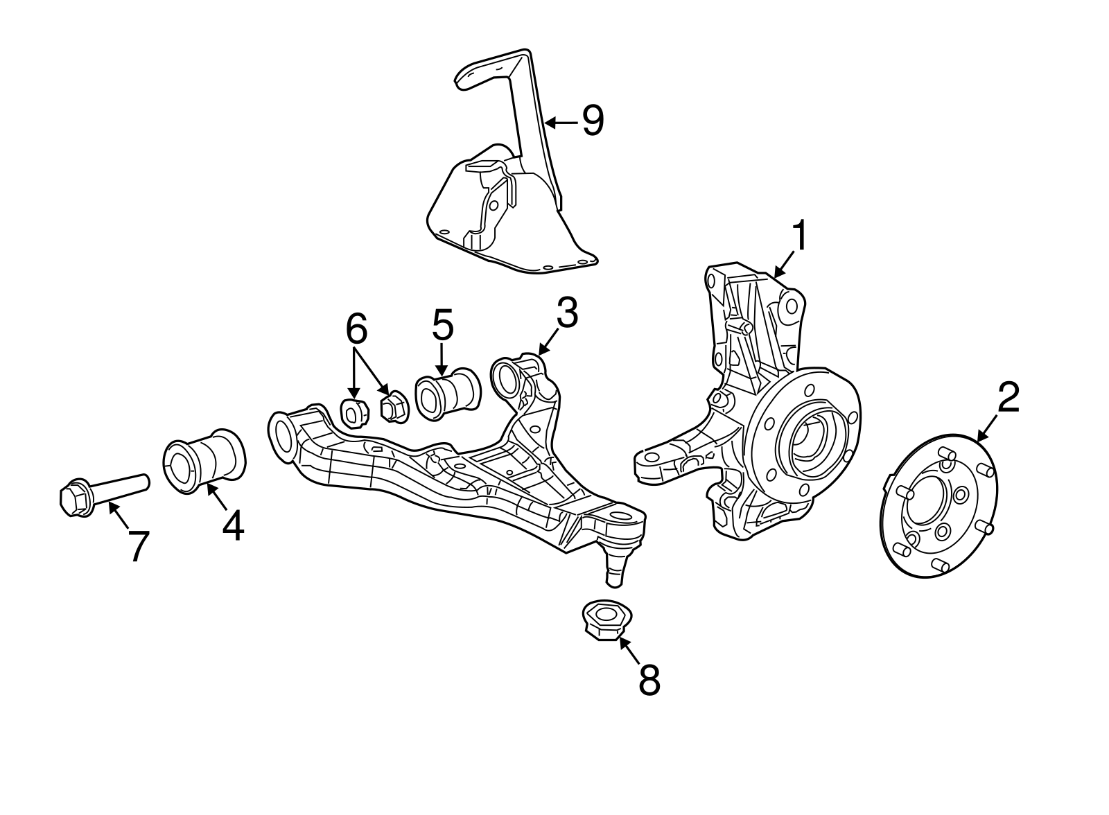 906-330-49-20 - Knuckle 2010-2018 Mercedes-Benz Sprinter 2500 ...