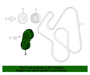 04861660AA - Accessory Drive Belt Tensioner Assembly - 2004-2023 Mopar ...