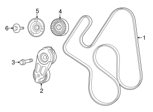 04861660AA - Accessory Drive Belt Tensioner Assembly - 2004-2023 Mopar ...