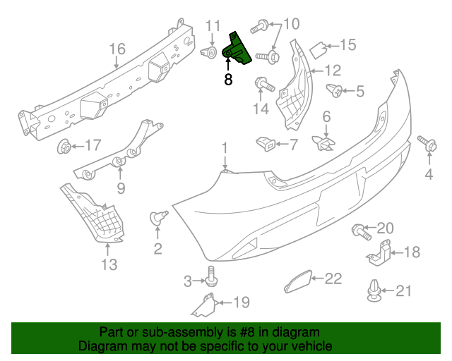 2011-2014 Mazda 2 Support Bracket DF71-50-2H1B | RealMazdaParts.com