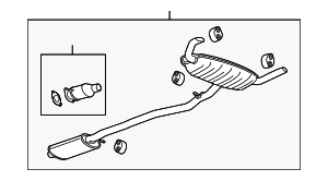 Exhaust Muffler 19418957 | NewGMParts.com