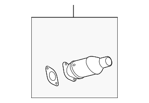 2010-2011 Cadillac SRX Three-Way Catalytic Converter Kit with Rear ...